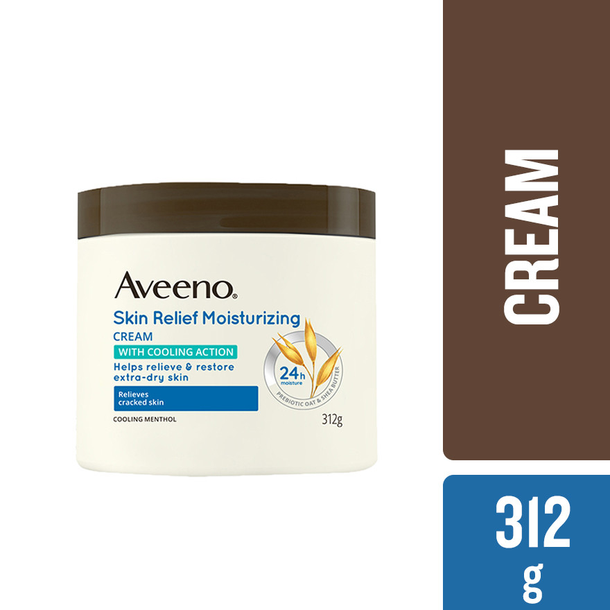 AVEENO Skin Relief Moisturising Cream with Cooling Action 312g | Shopee Malaysia
