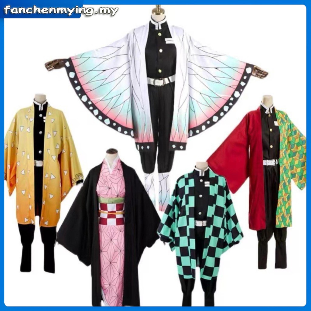 Slayer Exquisite Demon Kimetsu No Yaiba Kochou Shinobu Cosplay Costume ...
