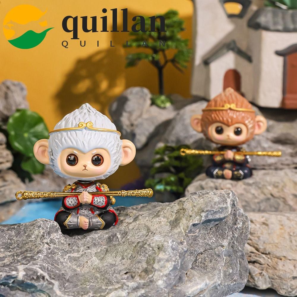 QUILLAN Black Myth Wukong Figure, Elegant Miniatures Sun Wukong Figure ...