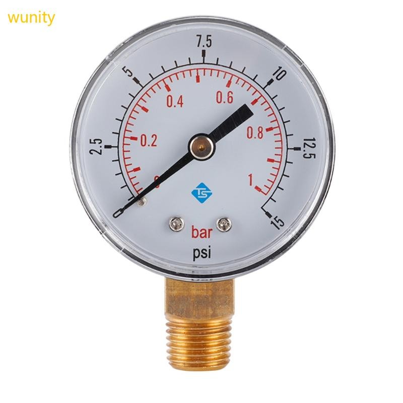 Wuni Water Pressure Dial Hydraulic Pressure Gauge Meter Manometer 1 4 BSPT Thread | Shopee Malaysia