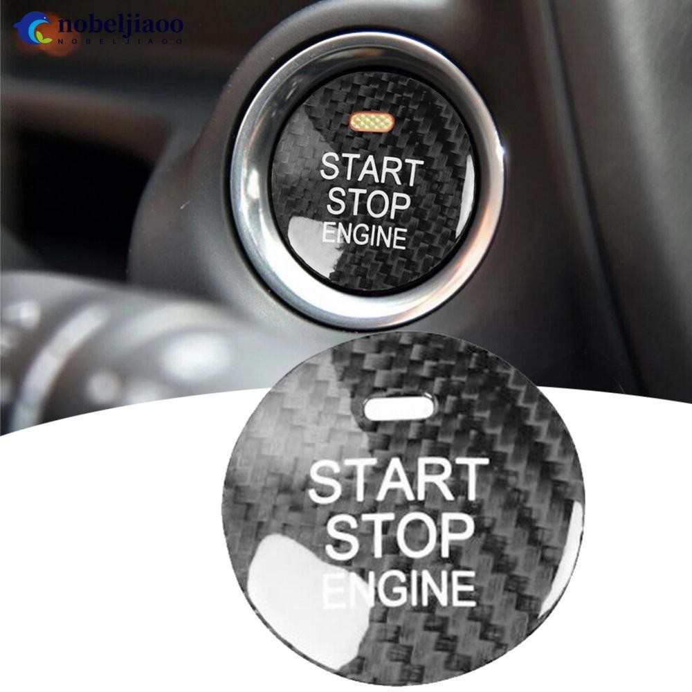 【READY STOCK】NOBELJIAOO Carbon Fiber Car Engine Start Button Cover ...