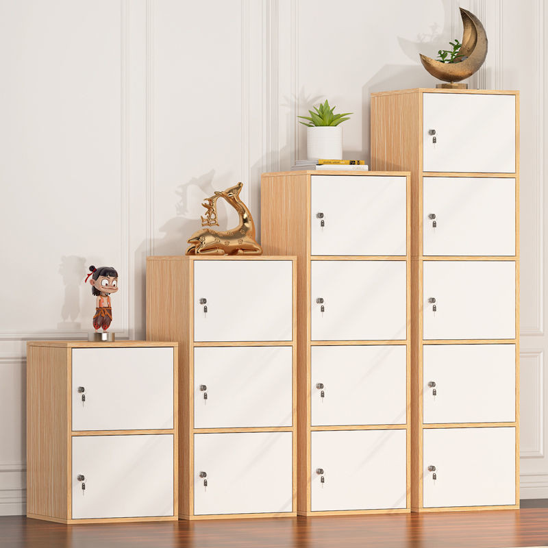 Stand Cabinet Bookcase Bookshelf Lock Locker Staff Storage Cabinet ...