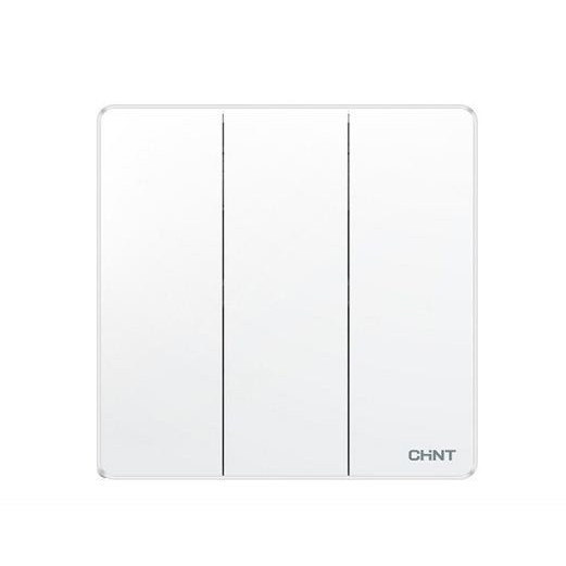 Chint Switch NEW2M 3 Gang 1 Way Switch 10A 250V | Shopee Malaysia