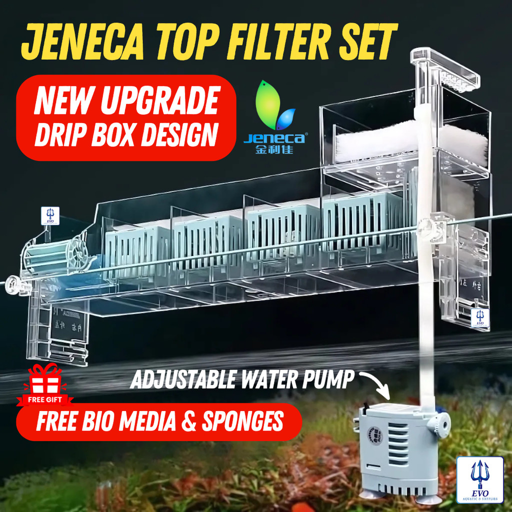🌱 JENECA Aquarium Top Filter Box Set with Water Pump for Fish Tank ...
