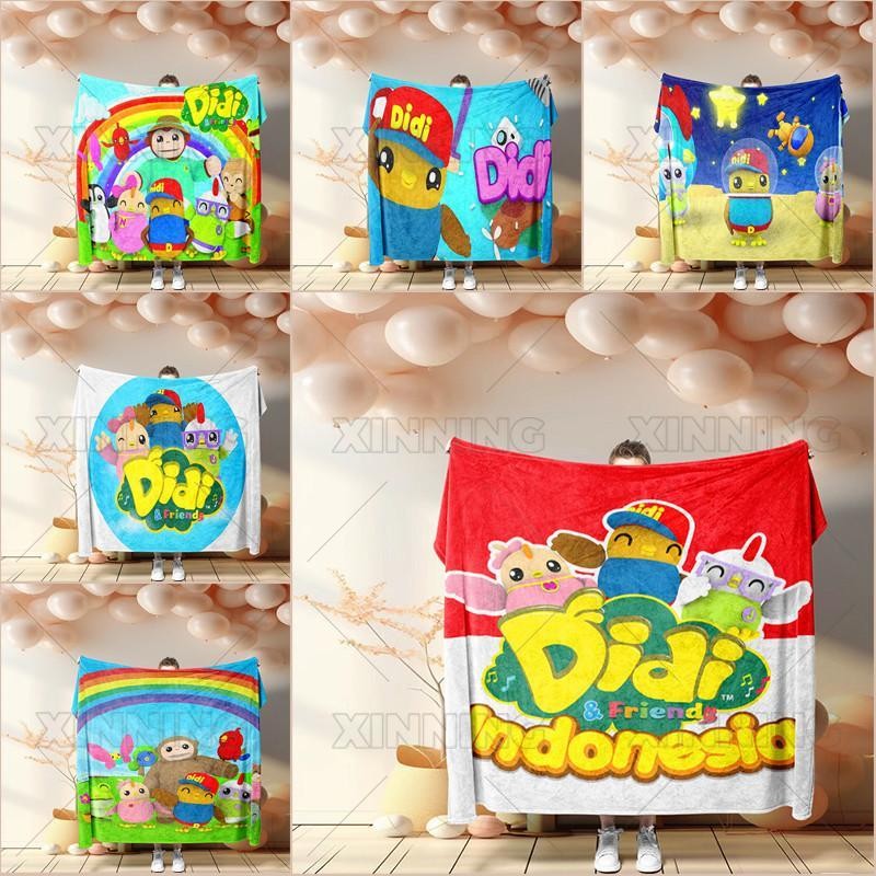 Cartoon Didi And Friends Single-Sided Printed Flannel Blanket Gift For ...