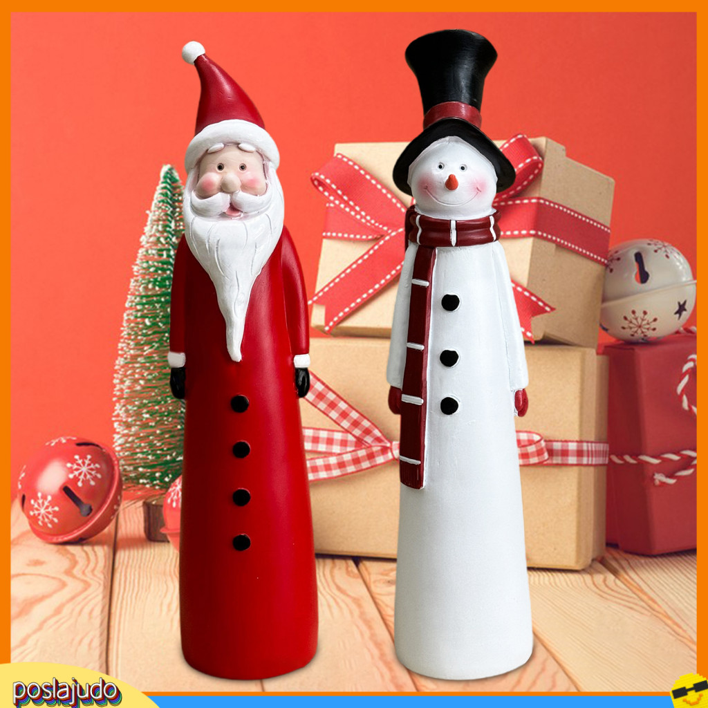 [poslajudo] Festive Santa Claus Decor Resin Santa Claus Collectible ...