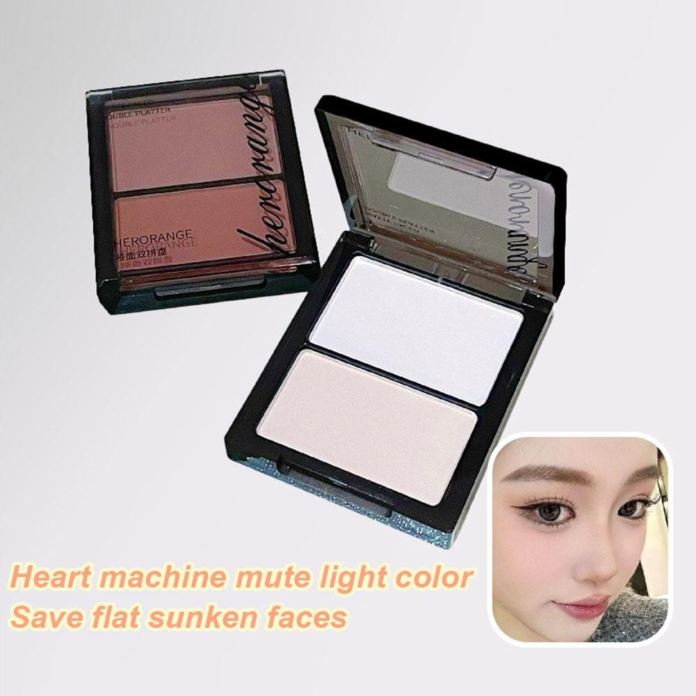 Herorange 2-color Matte Highlighting Powder Smooth Long-lasting ...