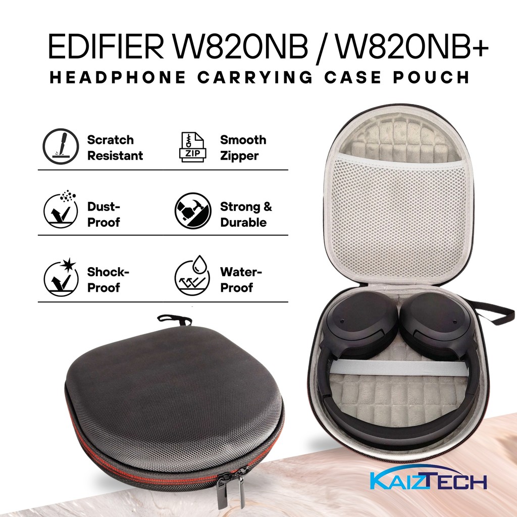 Edifier W820NB/W820NB Plus Headphone Compatible Headphone Protective Case Storage Carrying Pouch ...