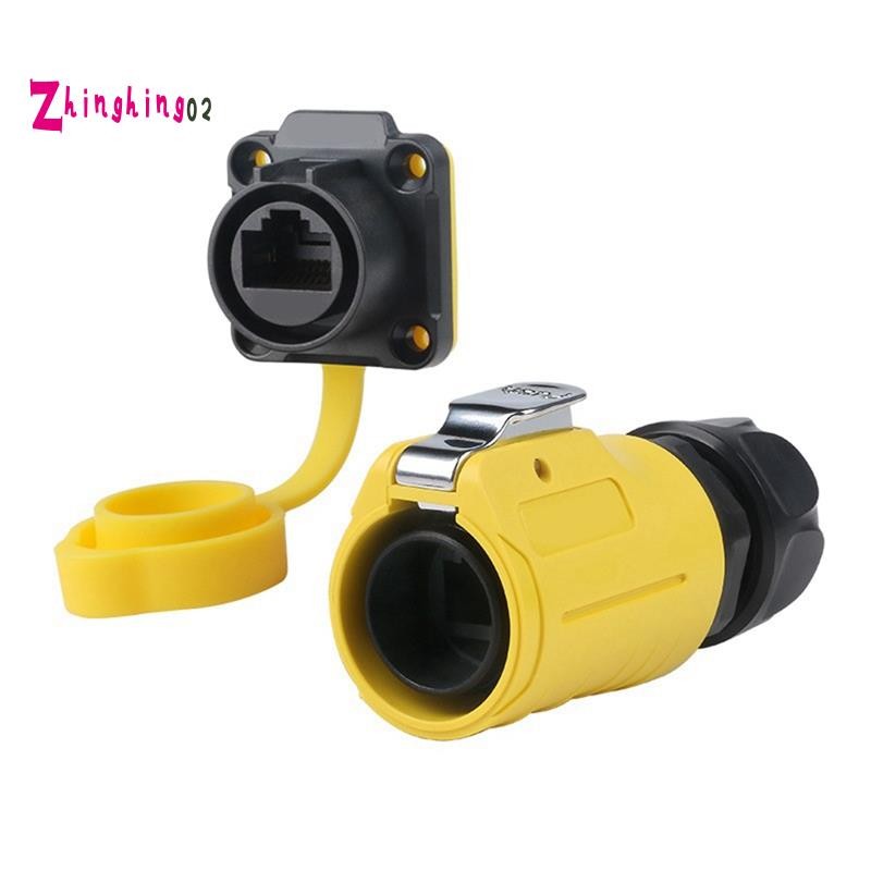 LP-20 RJ45 Waterproof Connector Set CAT6 IP68 Waterproof Connector RJ45 ...