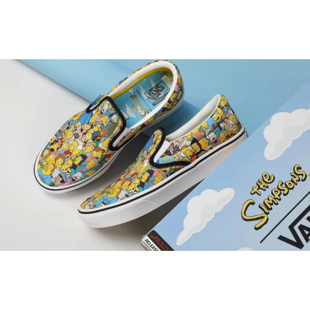 The Simpsons/Simpson-home x Vans slip-on pro the Simpsons cetak penuh ...
