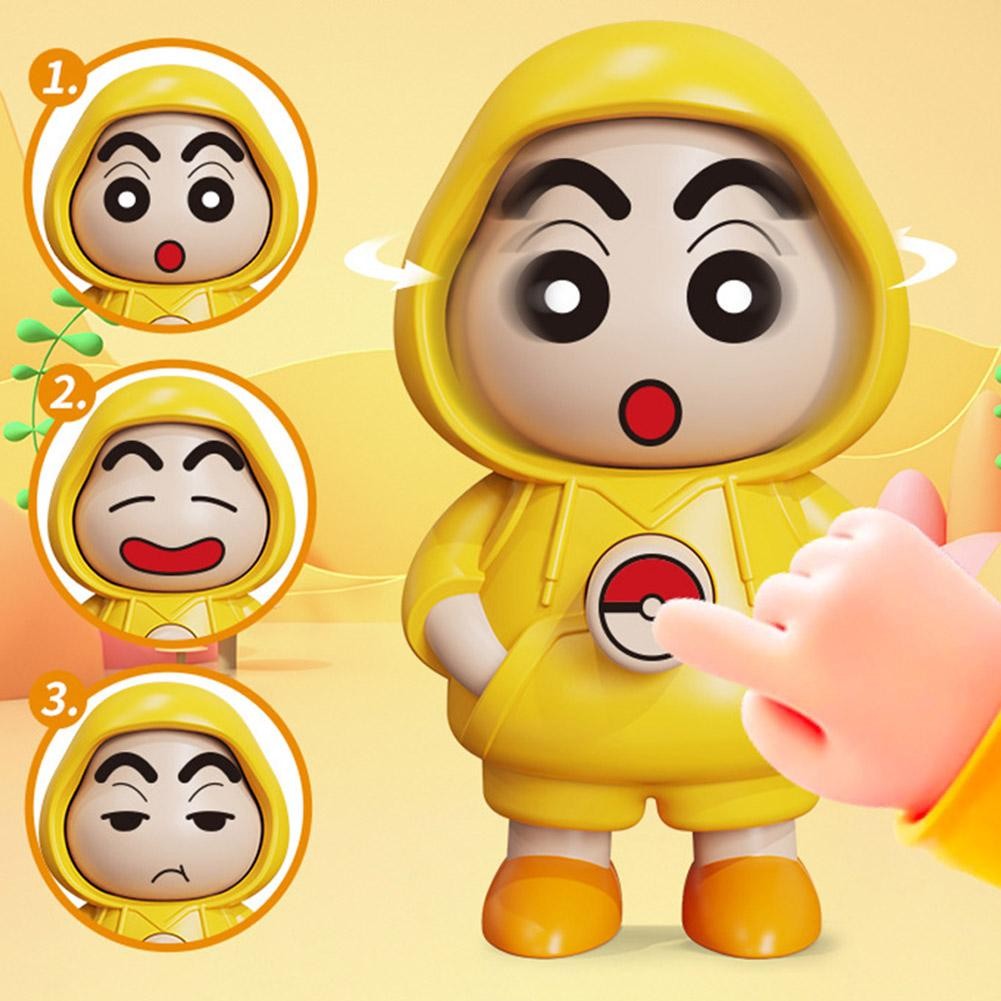 Crayon Shin-chan Face-changing Doll Keychain Toy Press To Change Face ...