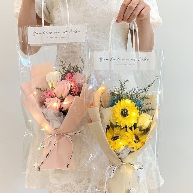 PVC BAG Plastic Transparent Hanger Gift Bag Multipurpose Beg Hadiah ...