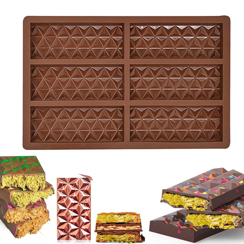 GYT Silicone Chocolate Molder Bar Baking Jelly Resin Crafting Molder ...