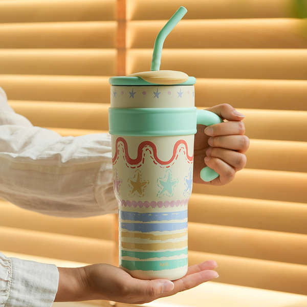 botol air tahan sejuk botol air botol air budak April Cawan Air Kapasiti Besar, Cawan Jerami ...