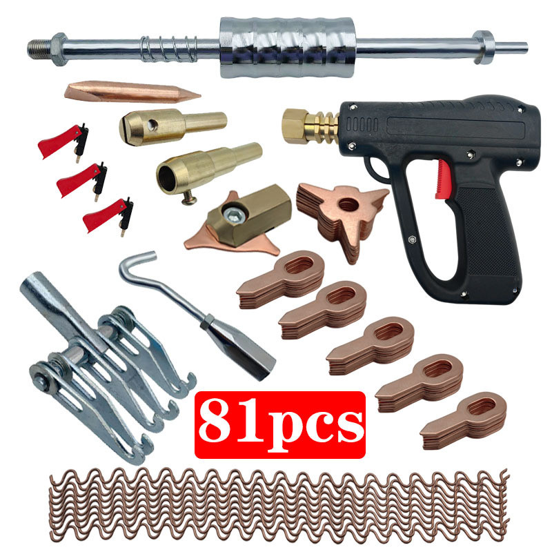 Aksesori mesin pembaikan 86 keping set logam lembaran segitiga logam ...