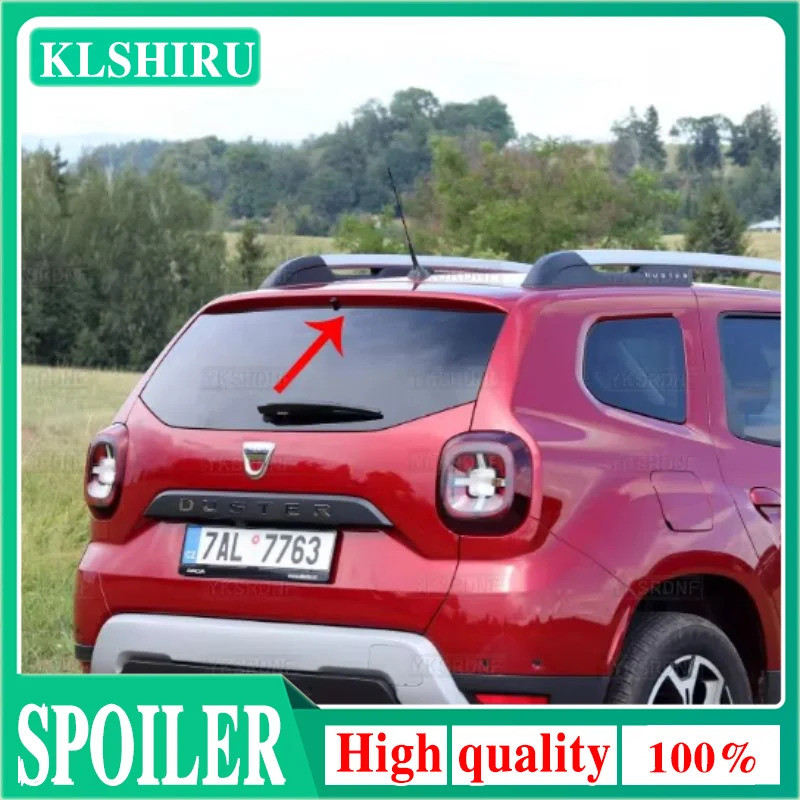 Rear Roof Lip Spoiler For Dacia Duster 2019- Up Roof Spoiler Gloss ...