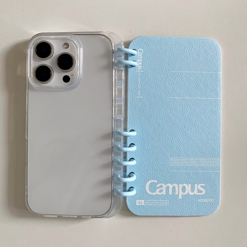 New Creativity Flip Card Slot Stand Holder Coil Notebook Phone Case For ...
