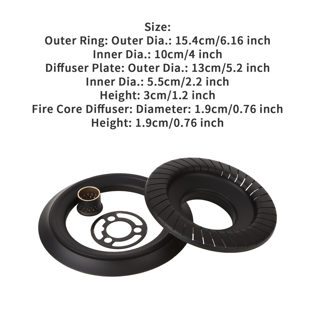 Universal Gas Stove Powerful Tornado Flame Burner Cap Replacement Gas ...