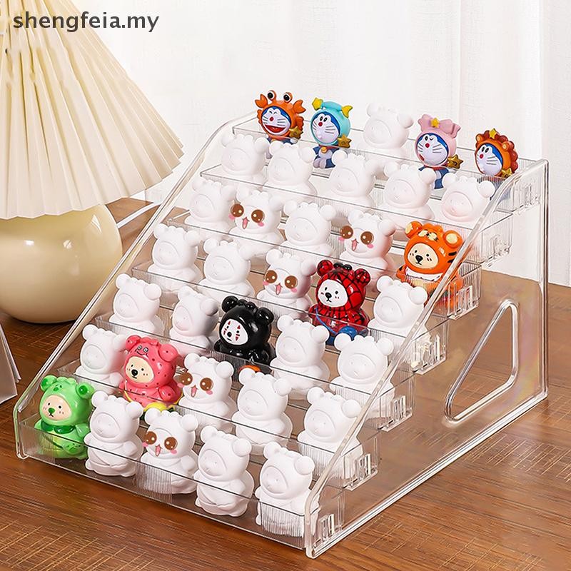 [shengfeia] Blind Box Storage Display Rack Transparent Acrylic Stepped ...