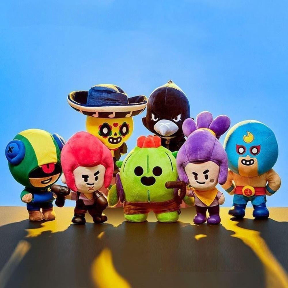 Brawl Stars Doll Crow Leon Shelly Plush Toy Poco Soft Colette Children ...