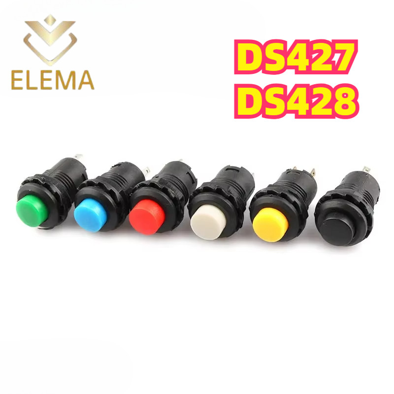 DS427 DS428 switch Push Button Switch round switch 12mm Self-Reset ...