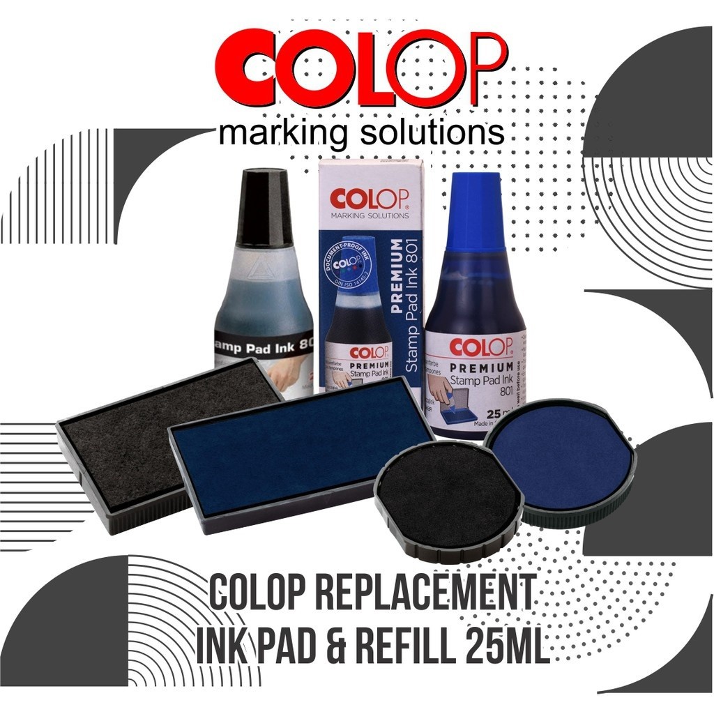 COLOP Replacement Spare Ink Pad P20|P30|P40|P50 | Shopee Malaysia