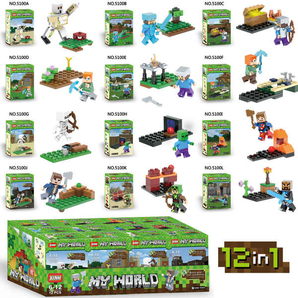 mainan minecraft figure Minicraft, Minecraft, Novice Paradise, Blok ...