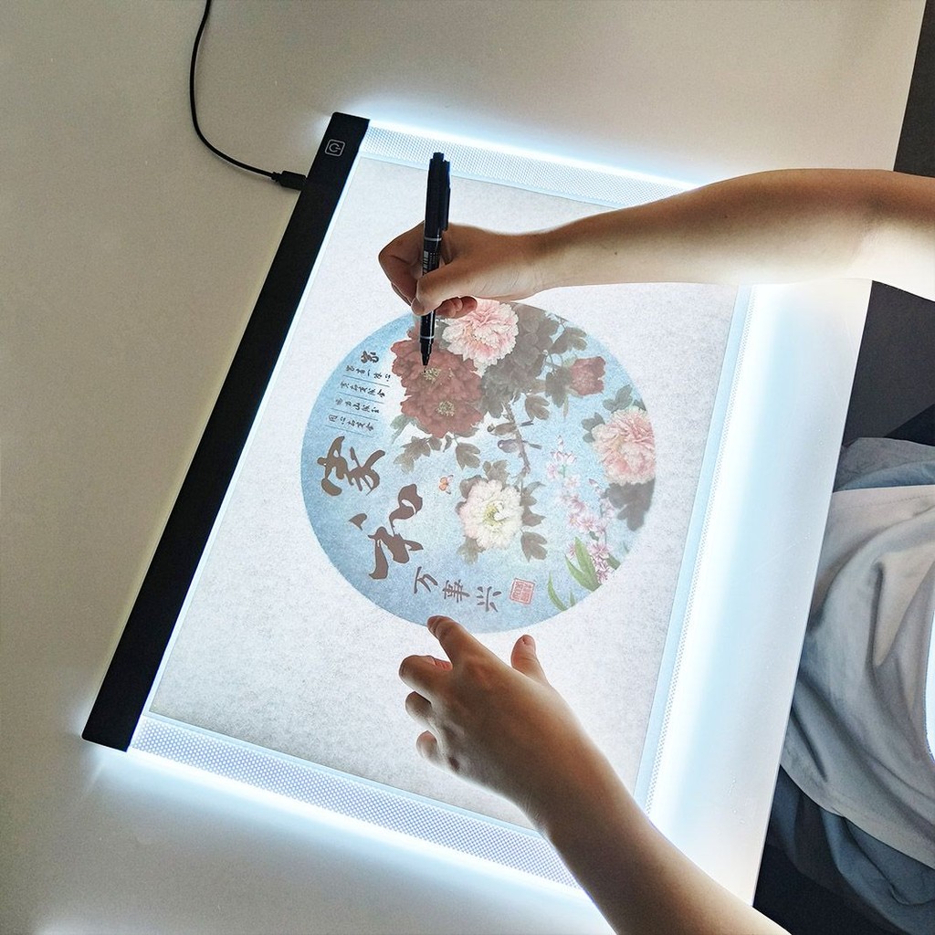 【现货】A4A3拷贝台LED拷贝板发光临摹透写台素描绘画板动漫画画复写台A4A3 copying table LED copying ...