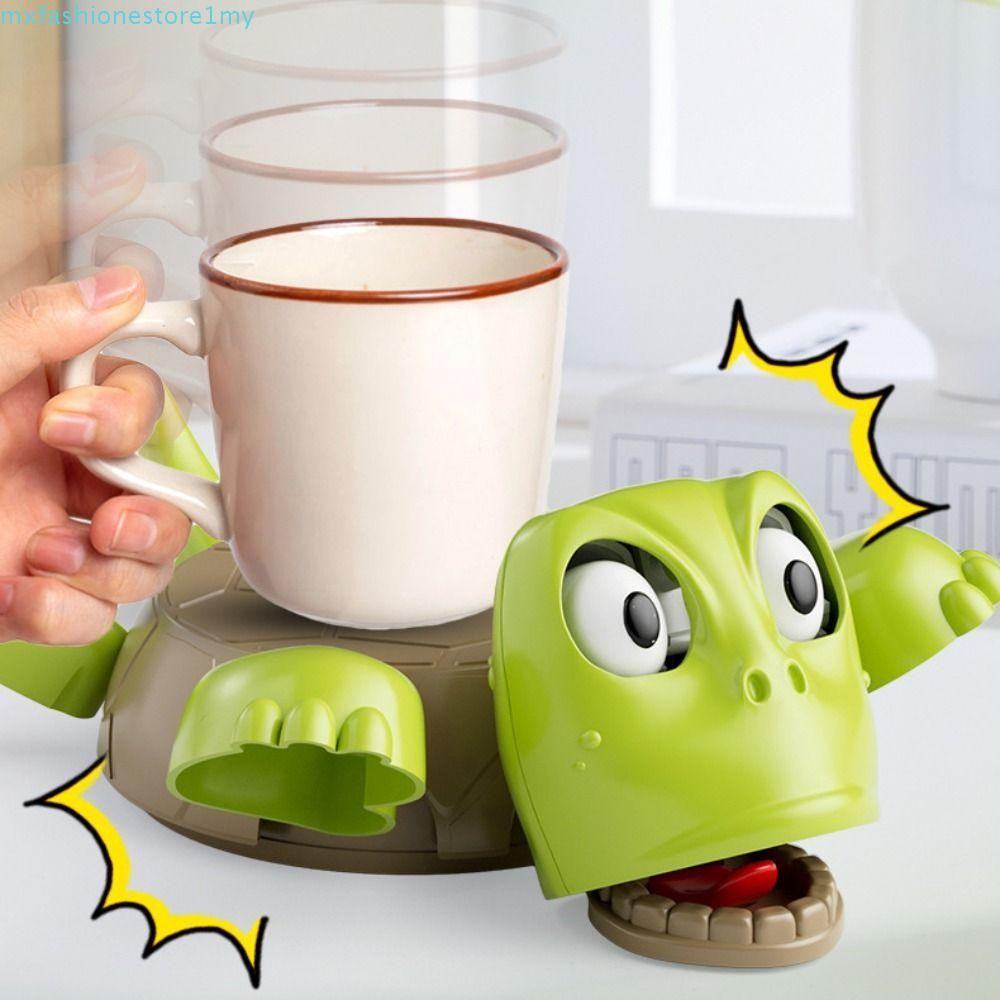 MXFASHION Panicked Turtle Coaster, ABS Press Turtle Cup Pad Quirky Toys ...