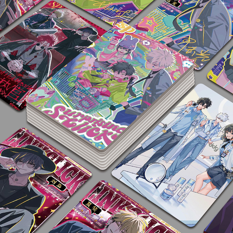 54-55pcs Manhwa Anime Ultraman Conan Lomo Cards Crayon Shin-chan NIGHT ...