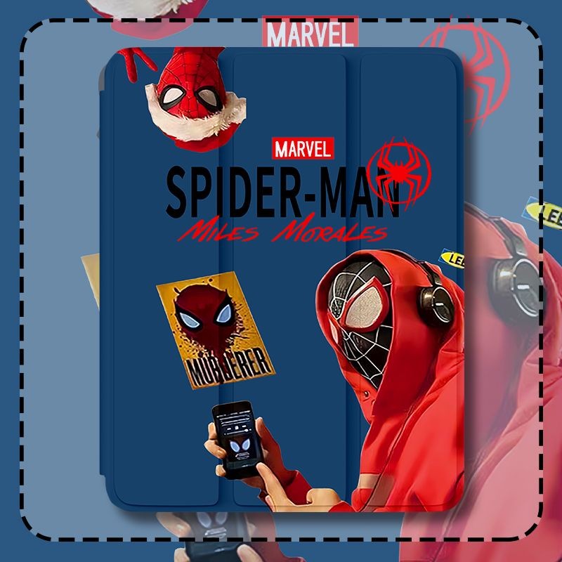For iPad Case TPU Shockproof With Pencil Slot Call Spider Man Air 6 5 4 ...