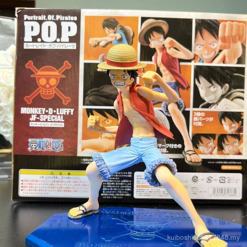 One Piece Model Luffy Red Clothes Blue Clothes Top War Luffy with Color ...