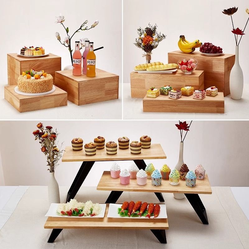 table dessert table display set serving stand tea cake dessert table ...