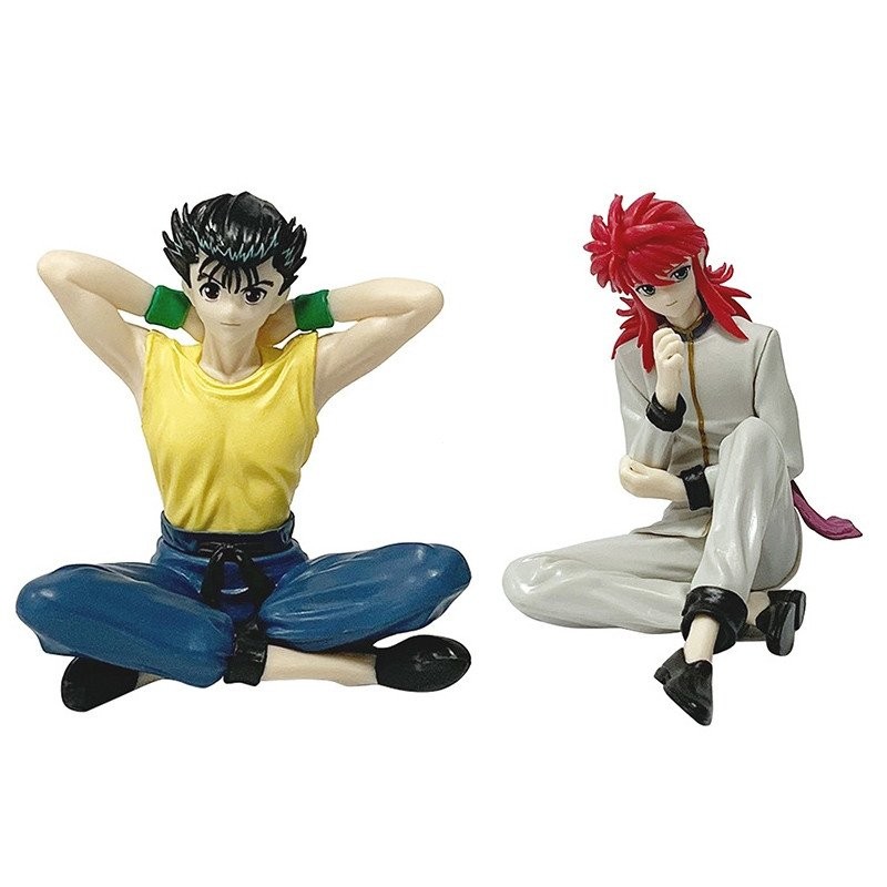 1Pcs 8cm YuYu Hakusho Anime Figure Urameshi Yuusuke Minamino Syuuichi ...