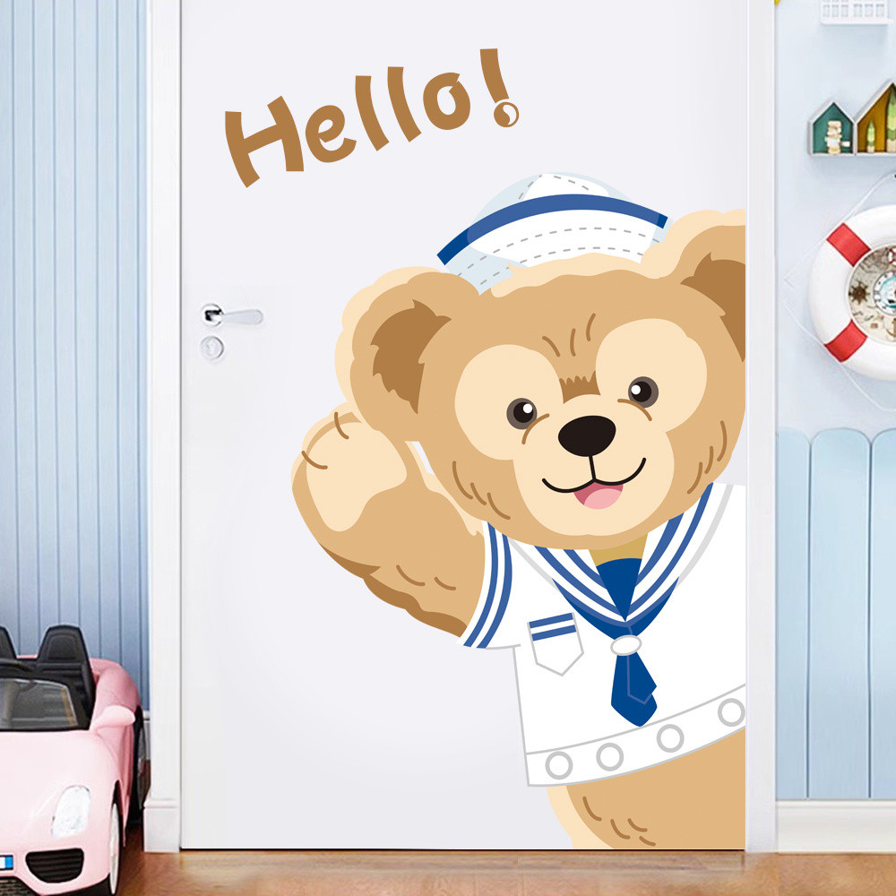 Star Anime Unique Cute Cartoon Duffy Bear Scratch Stickers Decorative ...