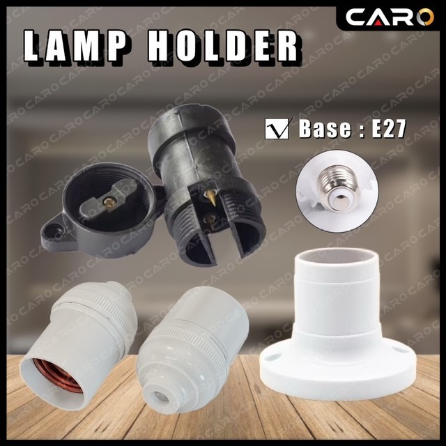 E27 LAMP HOLDER SURFACE MOUNT BATTEN/WEDGE/HANGING E27 BASE HOLDER ...
