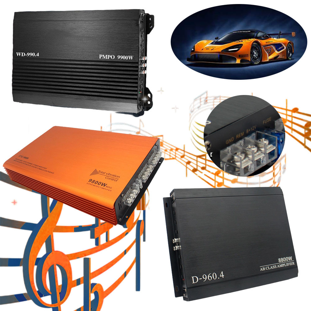 Car Audio Power Amplifier High-power Car Four-way Power Amplifier 4 ...