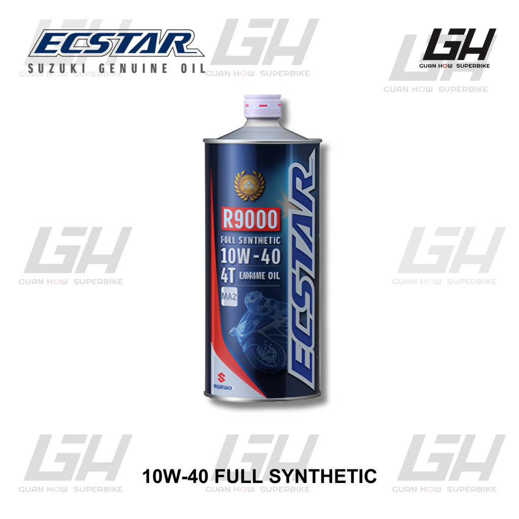 Genuine Suzuki Ecstar Engine Oil R900 10W-40 Fully Synthetic MA2 1L ...