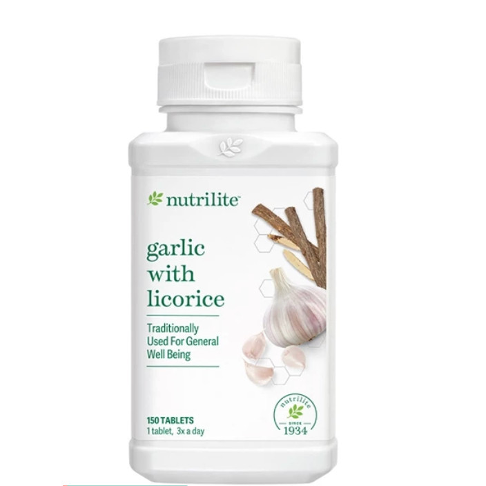 NEW PACKAGING! Amway Nutrilite Garlic With Licorice (150 Tab) | Shopee ...