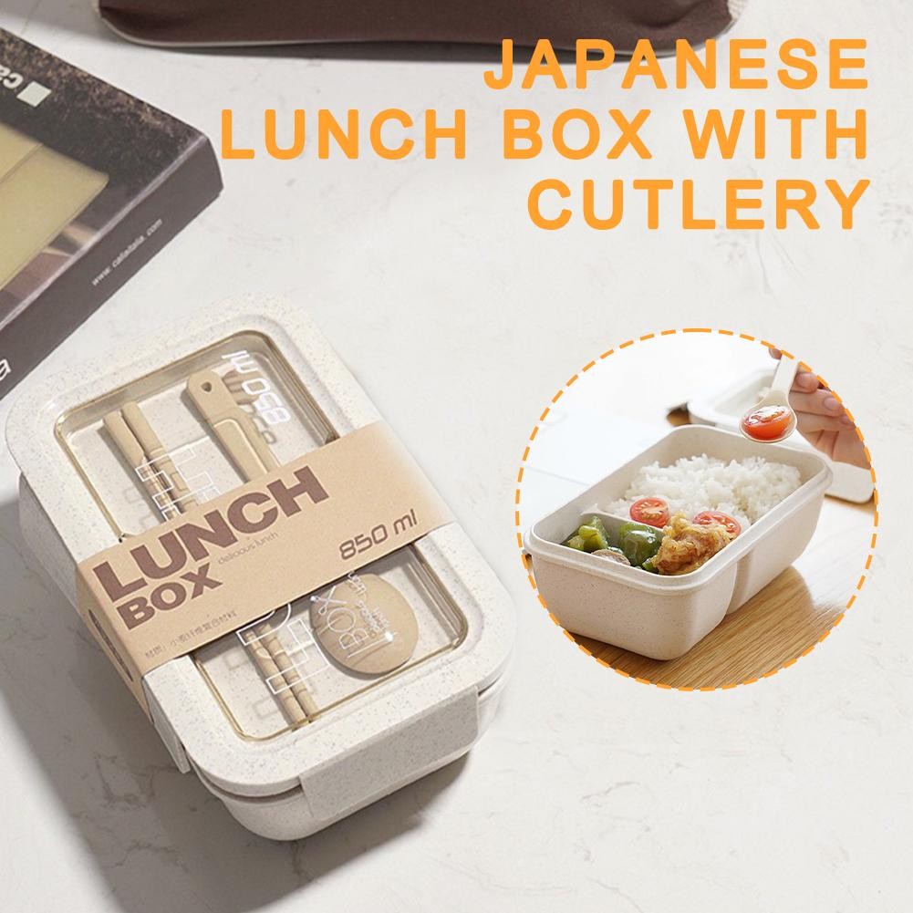 Kawaii Lunch Box For Kids School Adults Office Wheat Straw Cute ...