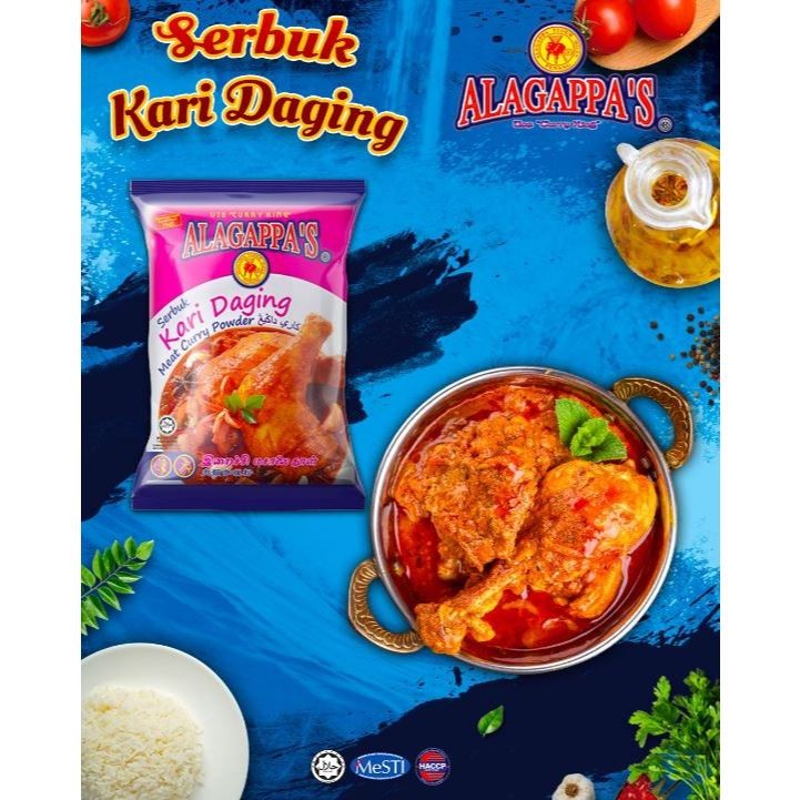 [HALAL] Alagappa's Serbuk Daging Ikan 250g Meat Curry Powder 250g Raja ...