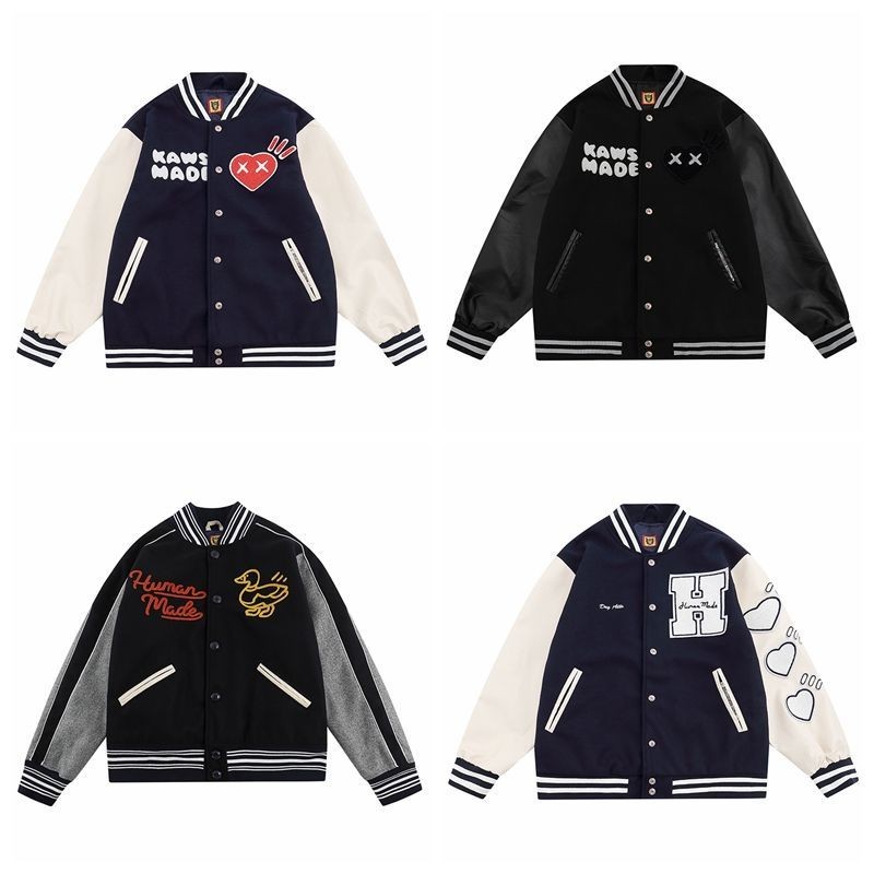 Human Made Baseball Jersey, Animal Embroidery, Heart Classic Trend ...