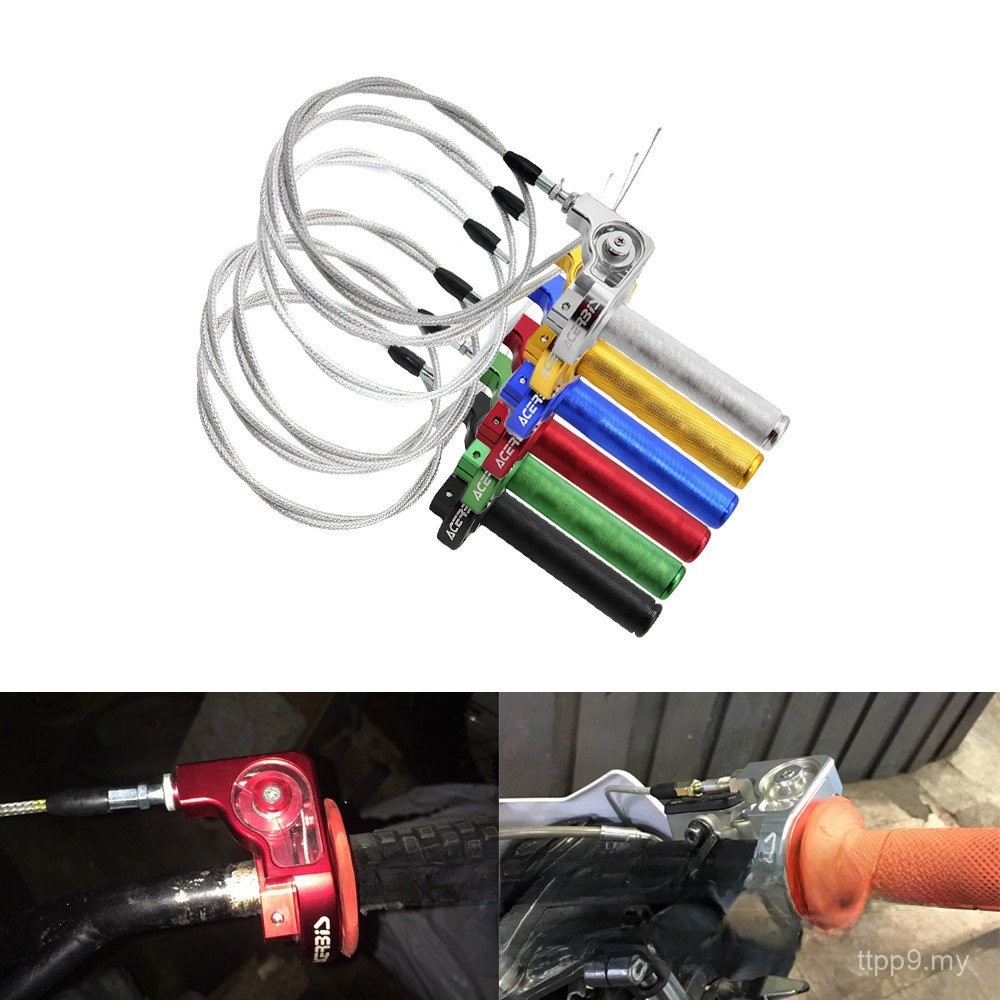 Off-road Motorcycle CNC Large Twist Oil Turning Handle Throttle Cable ...