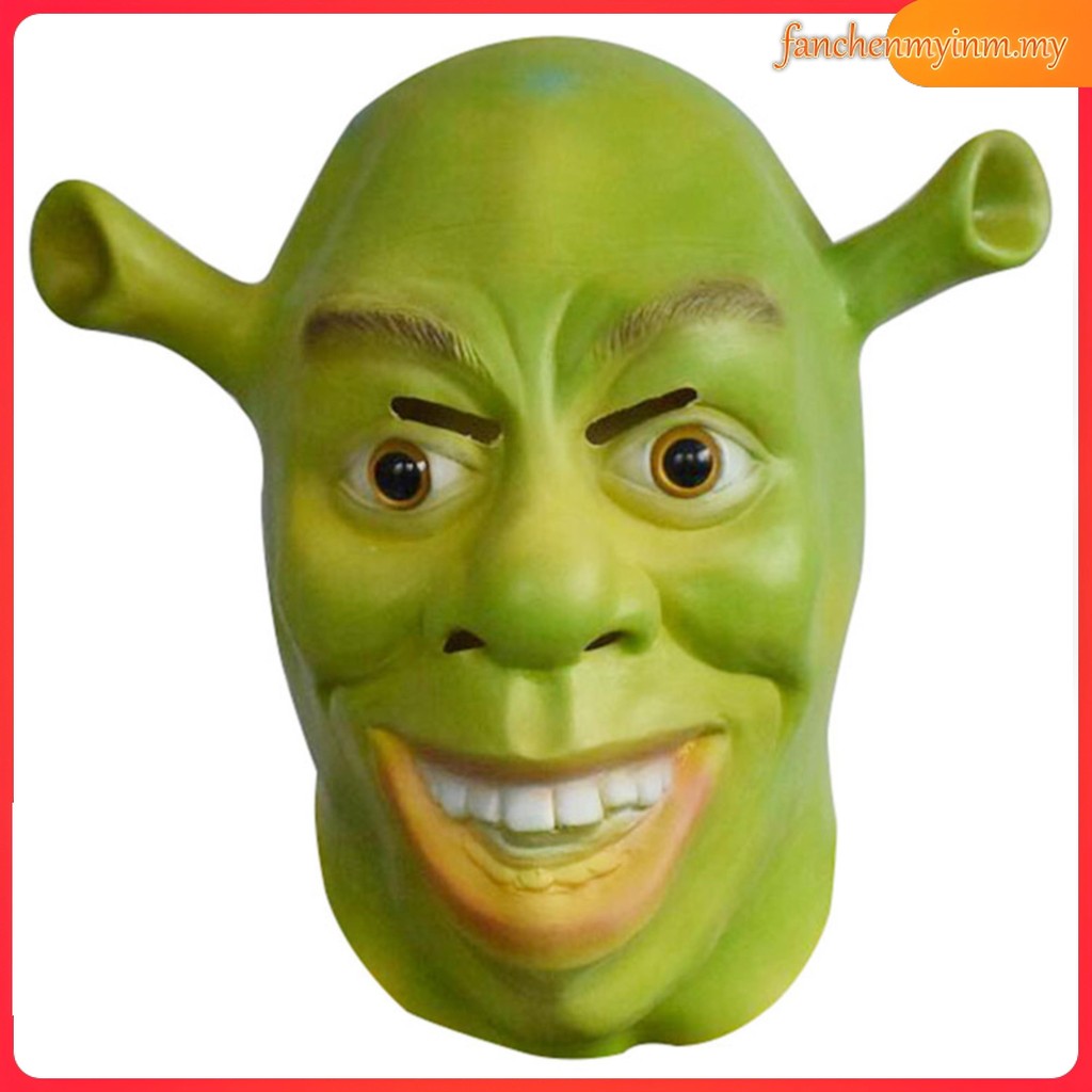 Shrek Mask Cosplay Latex Masks Helmet Masquerade Party Costume Props ...