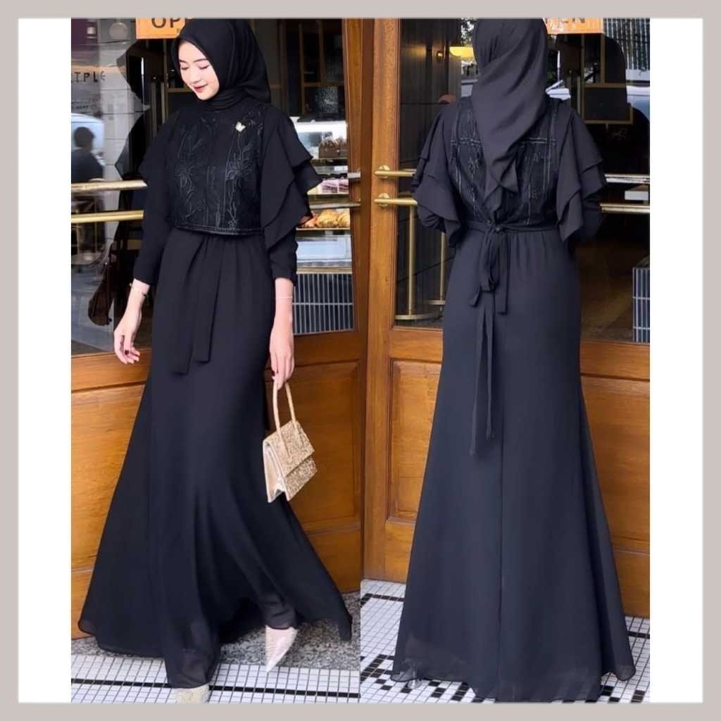 Belvera - Lauren Mermaid Dress Gamis Dea Muslim Women's Modern Matt ...