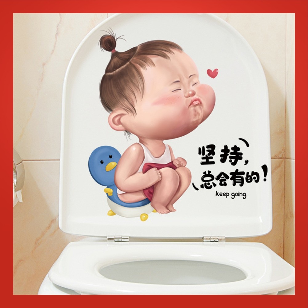 [BTSL] Funny Toilet Stickers Toilet Lid Stickers for Bathroom Fun ...