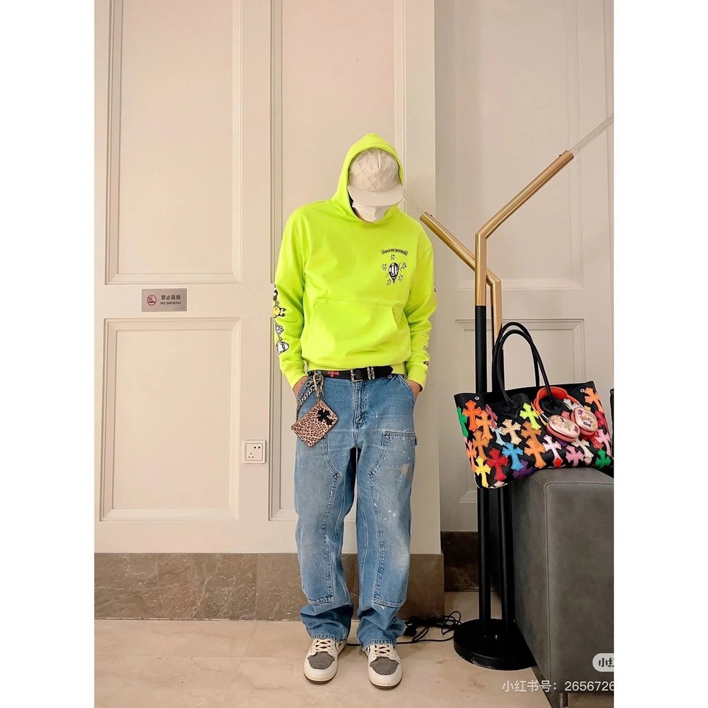 Chrome Hearts x Matty boy co-branded hoodie cartoon graffiti printing ...