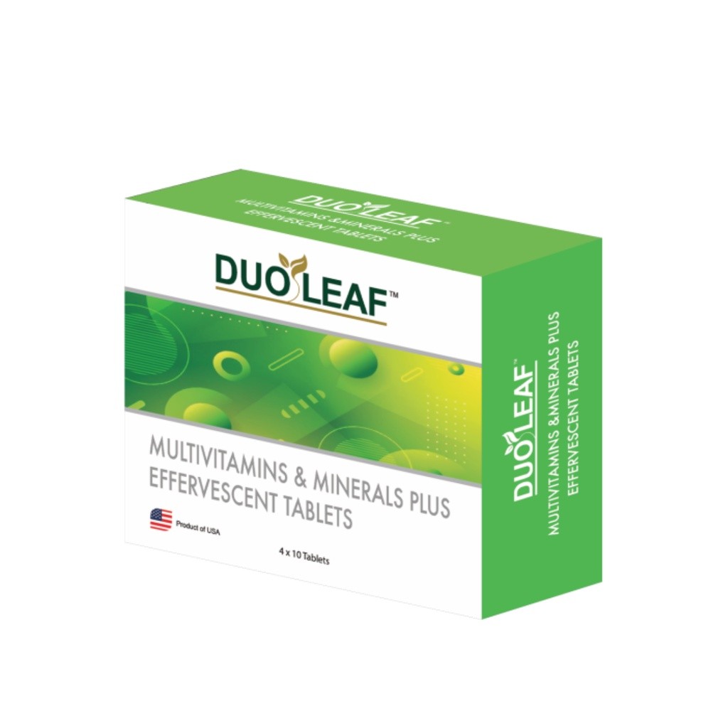 DUOLEAF MULTIVITAMINS & MINERALS PLUS EFFERVESCENT TABLETS 10'S ...