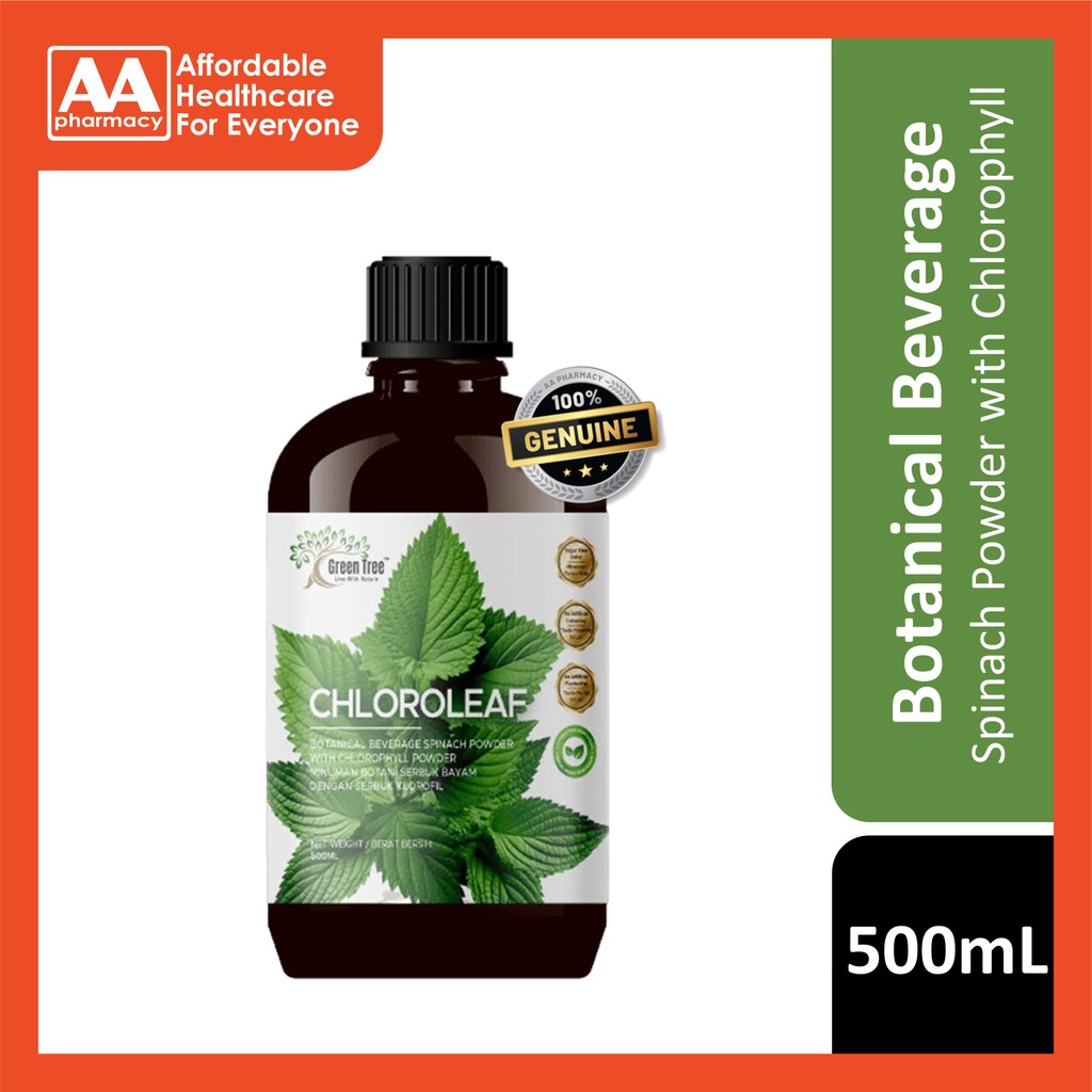 Green Tree Chloroleaf Botanical Beverage 500mL (Spinach Powder with ...