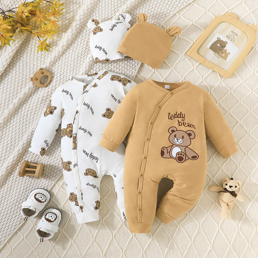 4PCS Baju Baby Unisex Girls Boy Newborn Clothing Murah Romper 0-12 ...